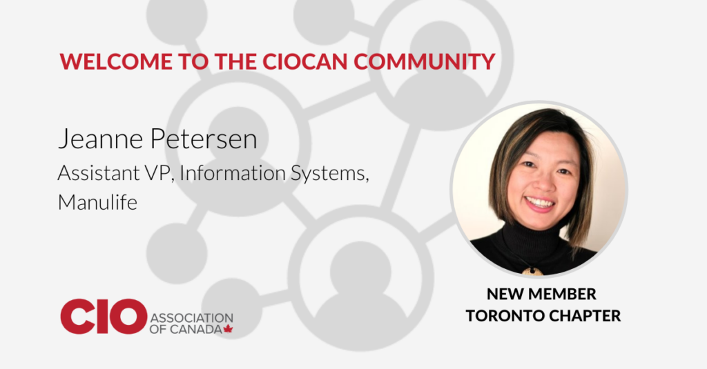 Welcome, Jeanne Petersen - CIO Association of Canada