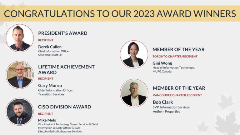 The CIO Association of Canada Announces 2023 Impact Award Winners - CIO Association of Canada