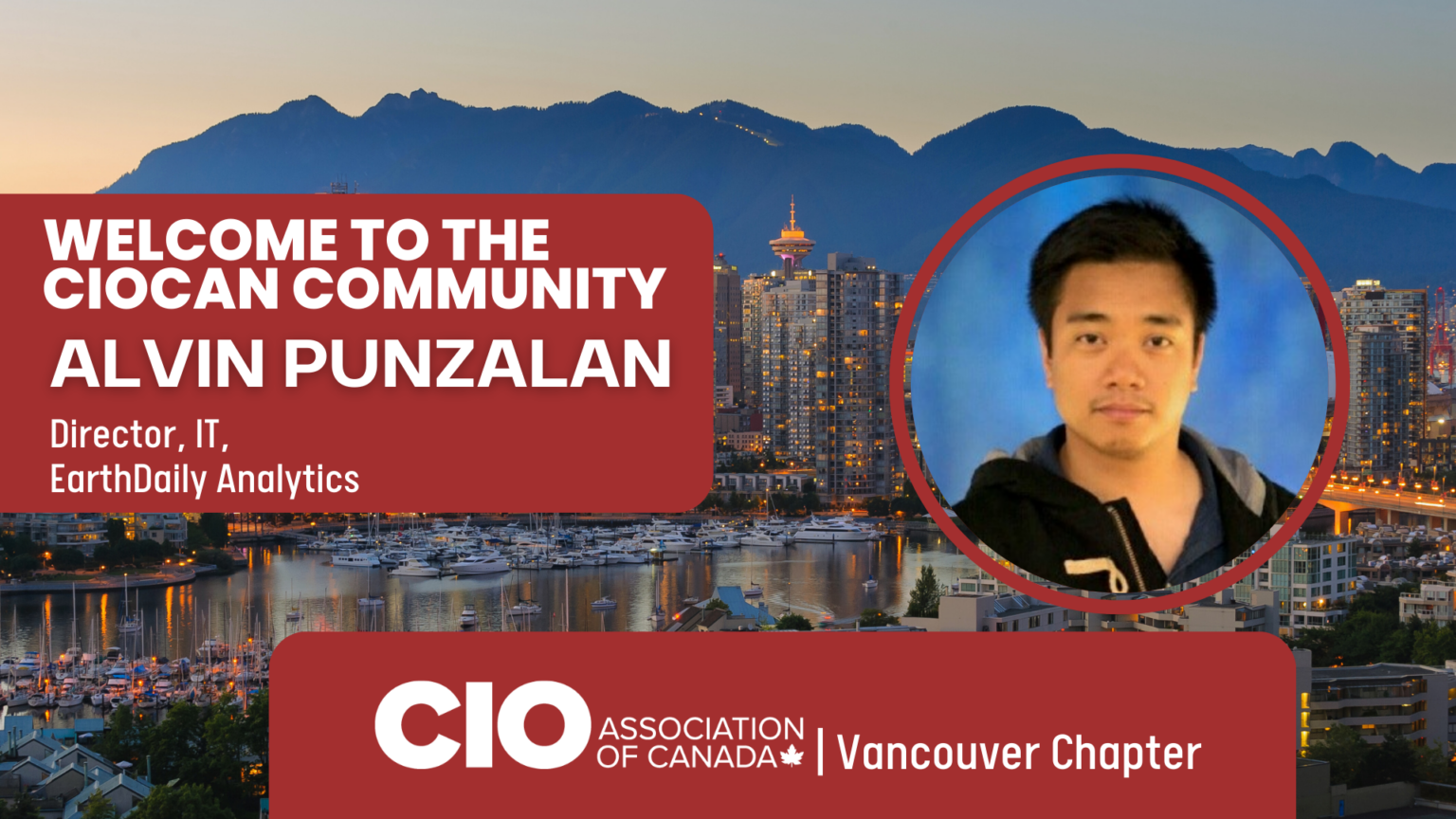 Welcome, Alvin Punzalan - CIO Association of Canada