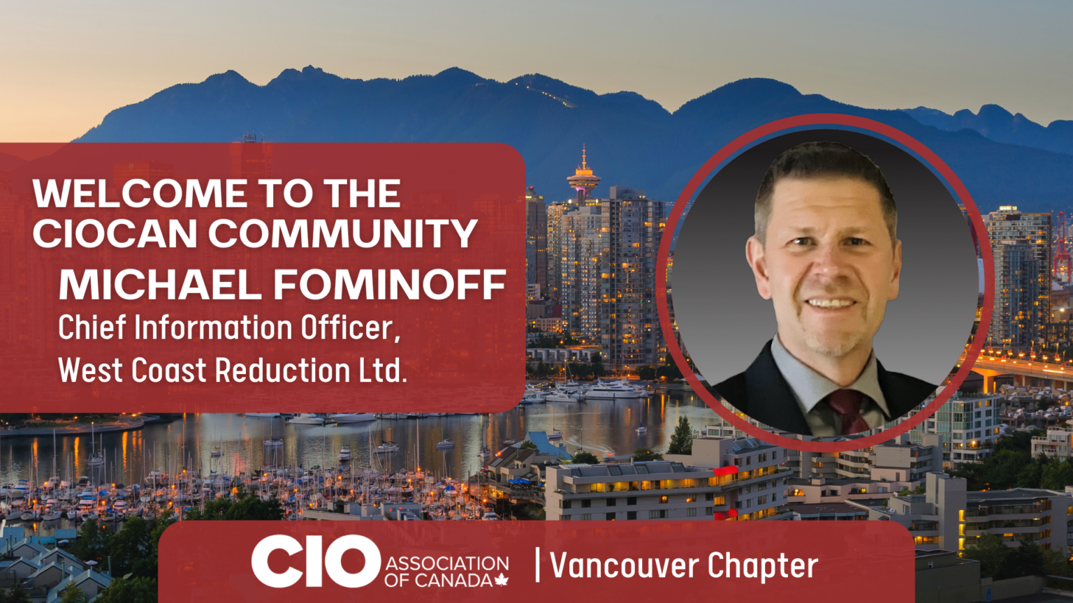 Welcome, Michael Fominoff - CIO Association of Canada